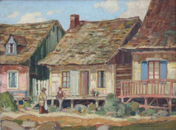 Hal Ross Perrigard | Old houses à Oka (Circa 1936) | MutualArt
