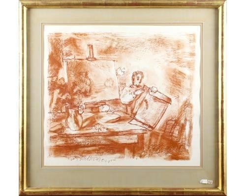 Albert Houthuesen | The painter in his studio | MutualArt