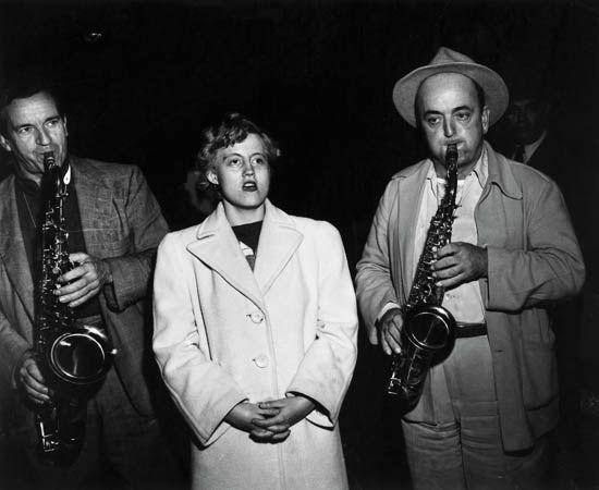 Weegee - African American couple dancing, 1950,...