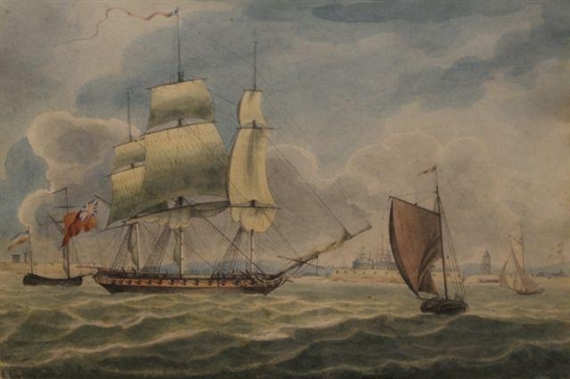 St John W. | Cerberus off Spithead. (1811 - 1814) | MutualArt