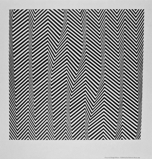 Bridget Riley | Poster Poem: Descending (1968) | MutualArt