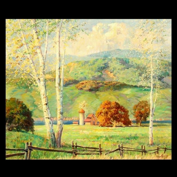 Geza Kende | Farmhouse Landscape, 1947 (1947) | MutualArt