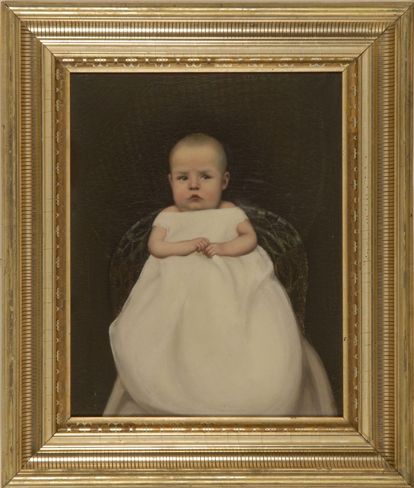 American School, 19th Century | Portrait of Arthur Young as a baby ...
