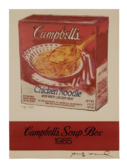 Andy Warhol | Campbells' Soup Box Poster-Chicken Noodle (1985) | MutualArt