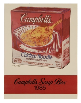 Andy Warhol | Campbells' Soup Box Poster-Chicken Noodle (1985) | MutualArt