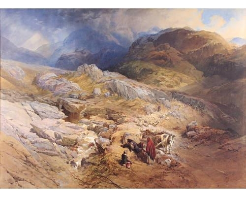 Thomas Miles Richardson | Scene in Glencoe, Argyll (1851) | MutualArt