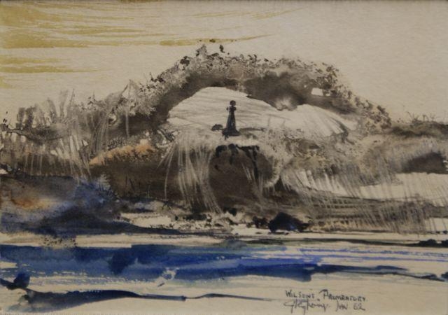 Thomas Gleghorn | Three Paintings Depicting Wilsons Promentory: 3 Works ...