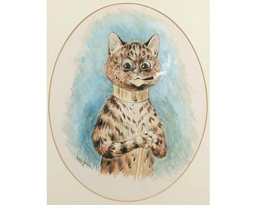 Louis Wain | Portrait of Peter the Cat | MutualArt
