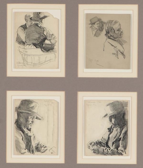 Maynard Dixon | Collection of 4 Drawings (1901) | MutualArt