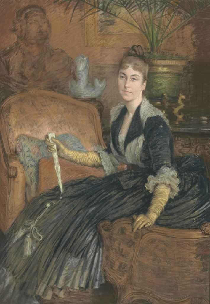 James Jacques Joseph Tissot | Portrait of Marie-Héloise Jeanne Ferré ...