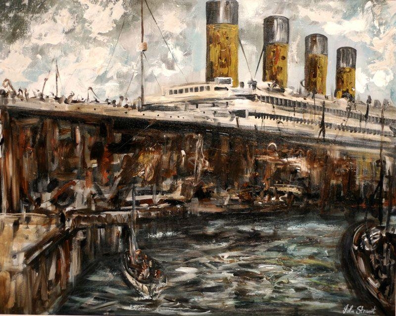 John Stewart | Titanic in Southampton Docks | MutualArt