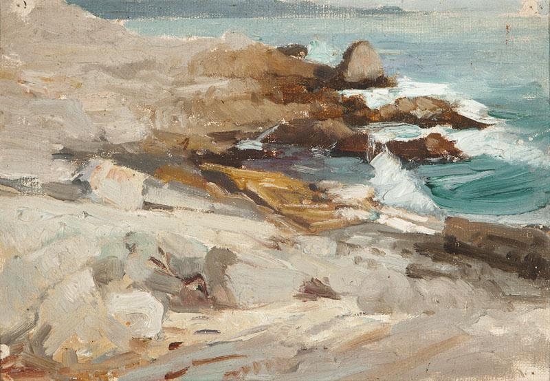 William Ritschel | Rocks and Beach Along the California Coast | MutualArt
