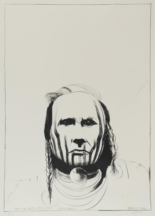 Leonard Baskin | Crow Scout, White Man Runs Him | MutualArt