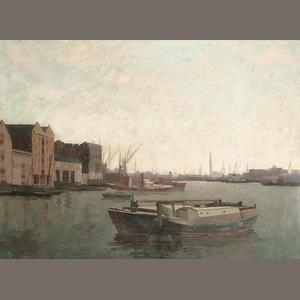 Harold Workman | River Thames from Tower Bridge | MutualArt