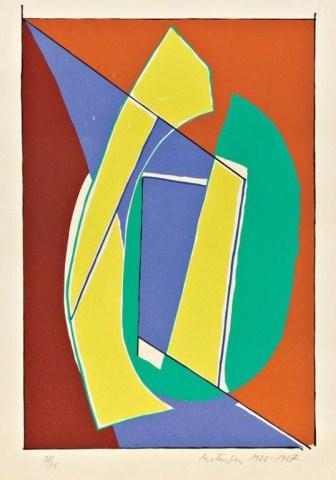 Richard Mortensen | 2 Works: Abstract Compositions | MutualArt