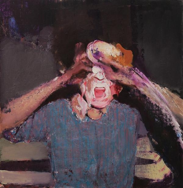 Adrian Ghenie | Pie Fight Study (2014) | MutualArt