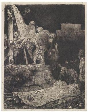 Rembrandt van Rijn | Die Kreuzabnahme bei Fackelschein (1654) | MutualArt