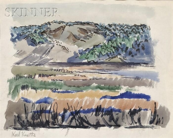 Karl Knaths | Mountain Landscape | MutualArt