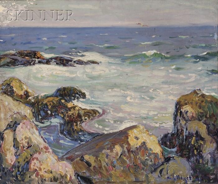 Noyes George | Rocky Coastal View | MutualArt