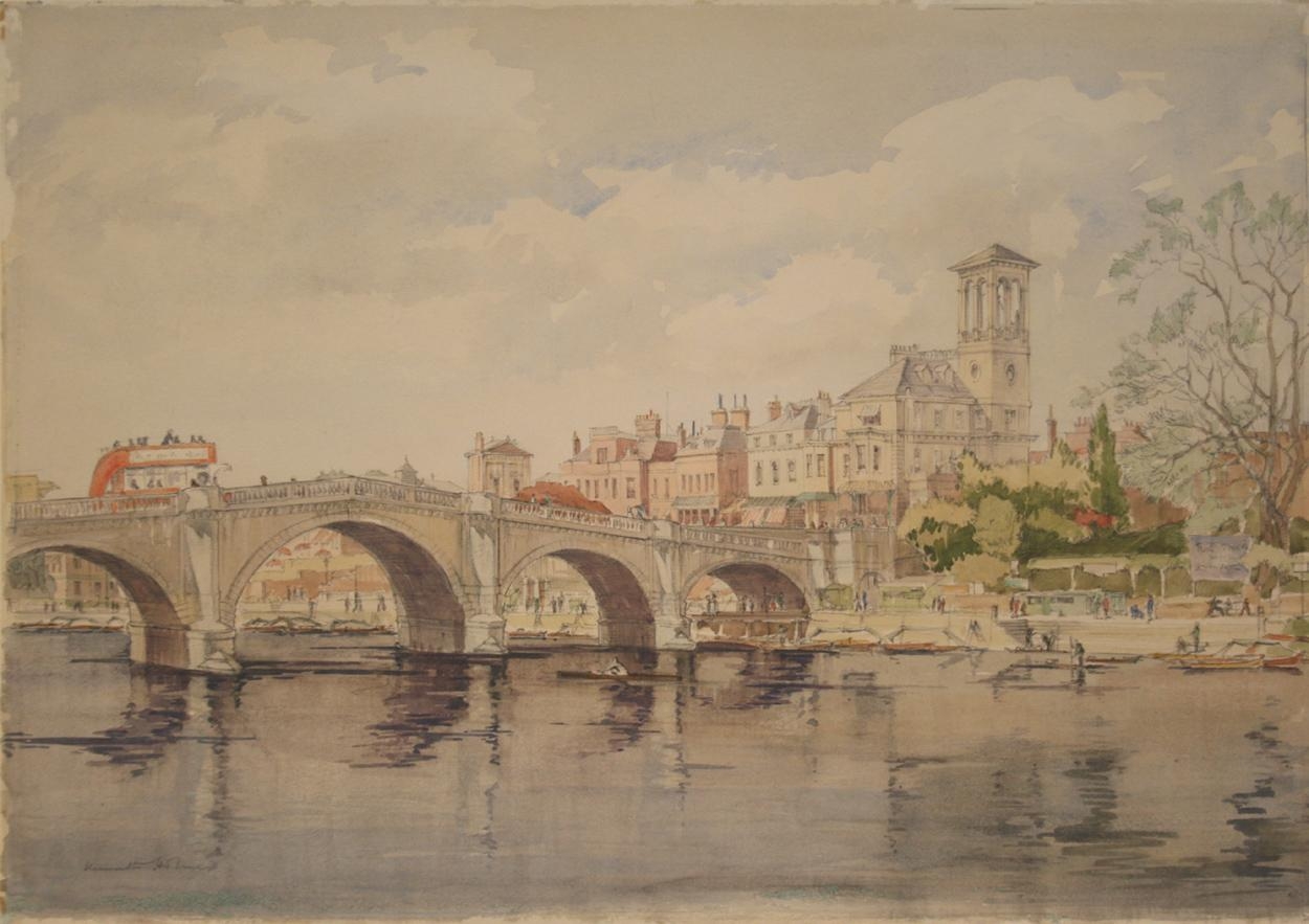 Kenneth Holmes | View of Richmond Bridge | MutualArt