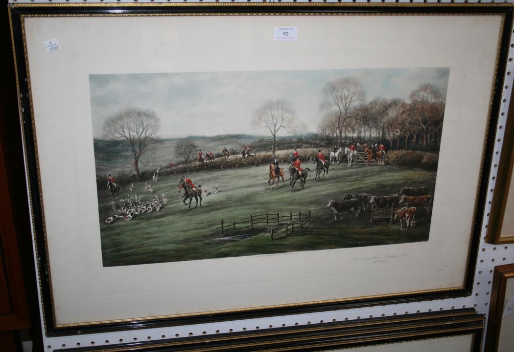 Godfrey Douglas Giles | 4 works: Hunting Scenes (20th Century) | MutualArt