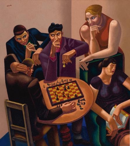 William Roberts | The Chess Players (1929 - 1930) | MutualArt