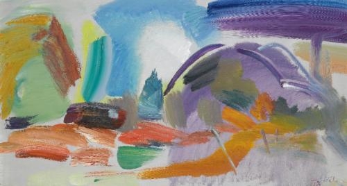 Ivon Hitchens | Terwick Mill no.14, Waterfall (1945) | MutualArt