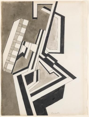 Frederick Etchells | Untitled Vorticist Composition (1914 - 1915 ...