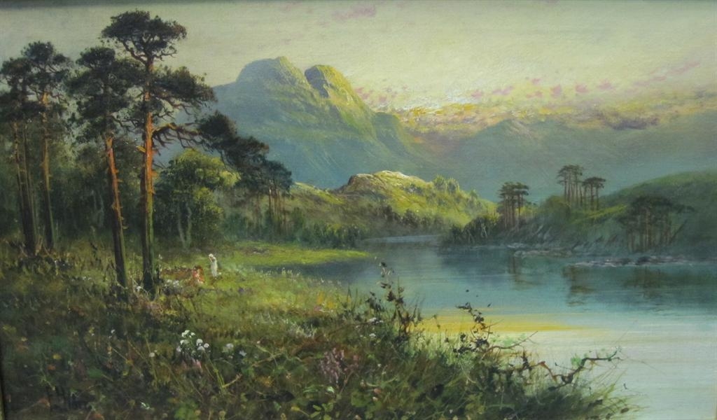 Frank Hider | Evening in the Highlands; and Autumns Turning Leaves ...