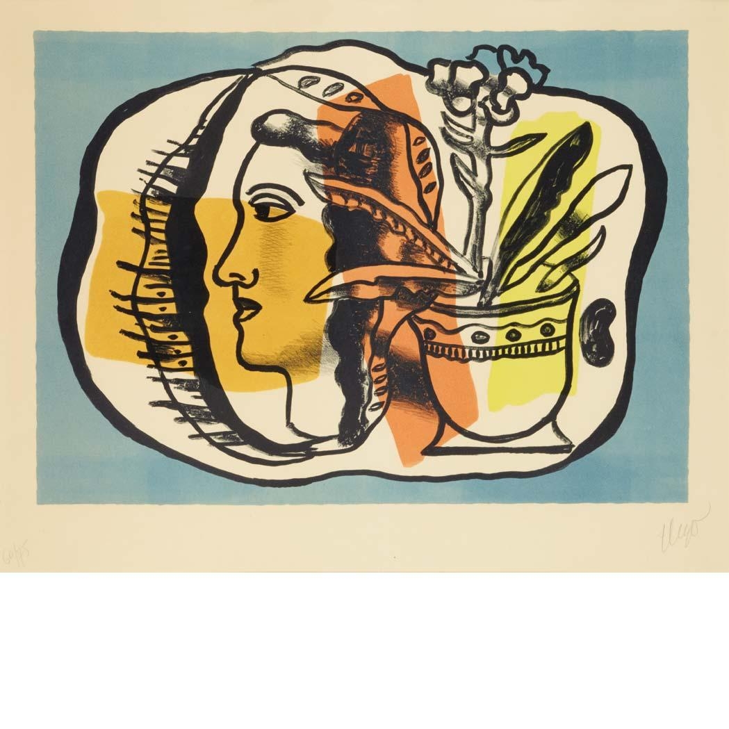 Fernand Léger | Composition Au Profil (1948) | MutualArt