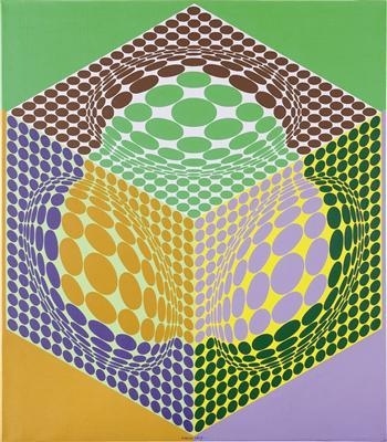 Victor Vasarely | Sakk (1988) | MutualArt