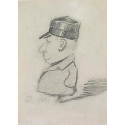 Claude Monet | HOMME COIFFÉ D'UNE CASQUETTE (1858 - 1859) | MutualArt