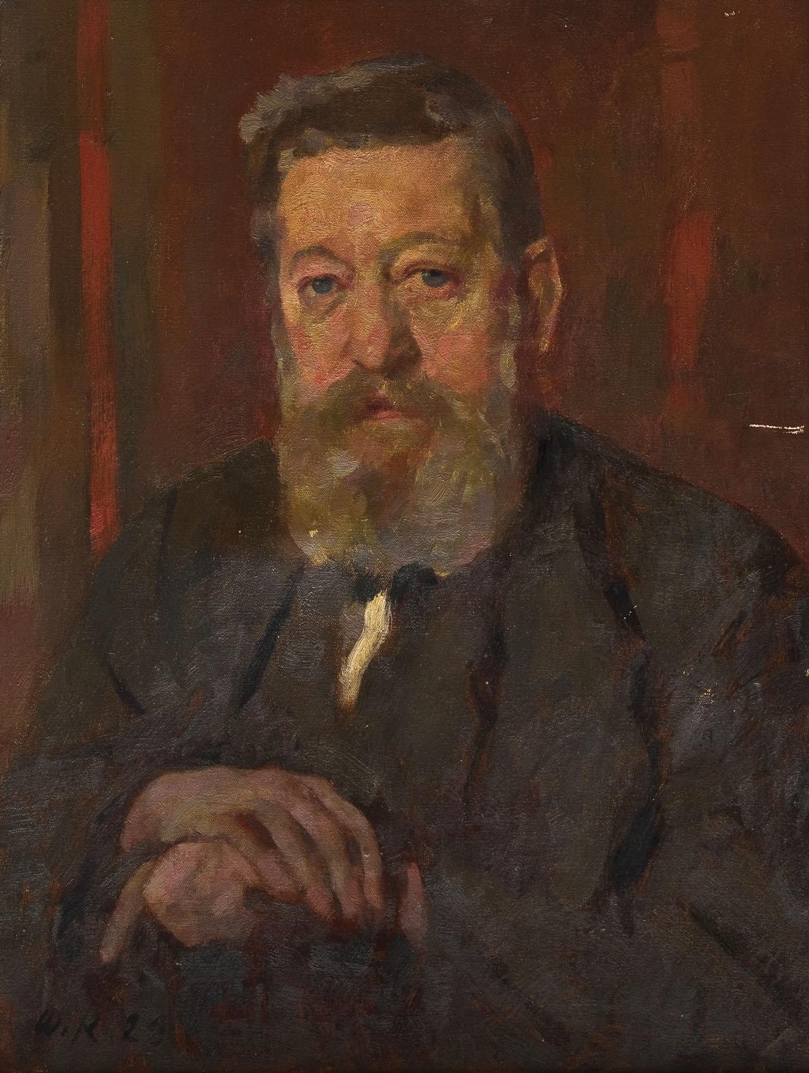 Wilhelm Hugo Rupprecht | Two portraits: Otto Hermann Borst (1925) and ...