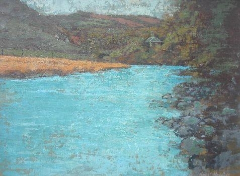 Hywel Harries | river scene | MutualArt