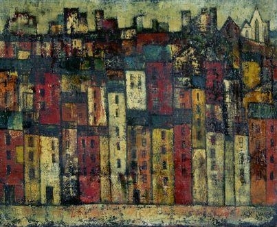 Jack Jones | rows of houses | MutualArt