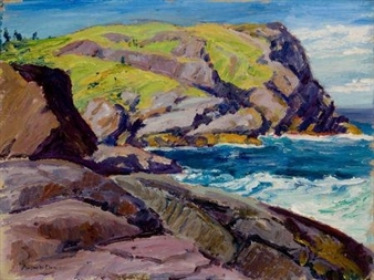 Arthur Wesley Dow | Landscape with Sunset | MutualArt