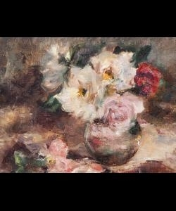 Coba Ritsema | Still life with a dish of grapes | MutualArt