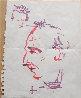 Jean-Michel Basquiat | PORTRAIT OF RENE RICARD | MutualArt