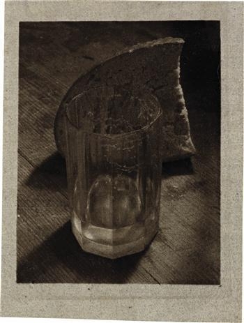 Josef Sudek | Glass and slice of bread (1951) | MutualArt