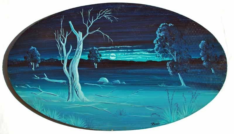 Revel Cooper | Moonlit Landscape | MutualArt