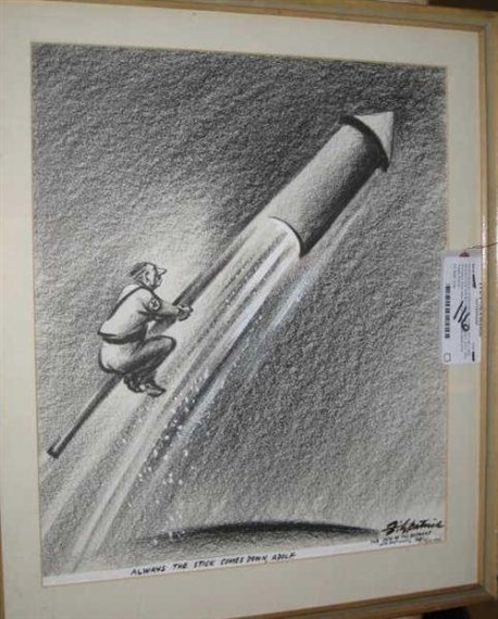 Daniel R. Fitzpatrick | Always the stick comes down, Adolf, July 1941 ...