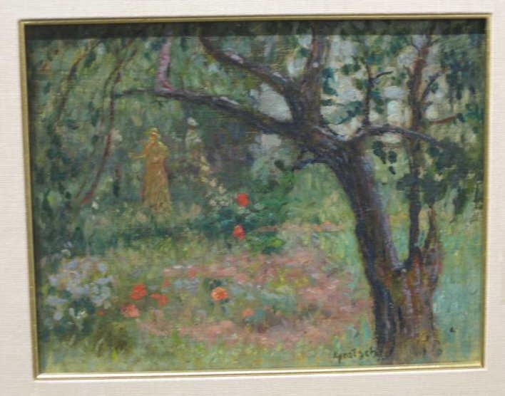 Gustav F. Goetsch | Flowering Garden with Two Female Figures | MutualArt