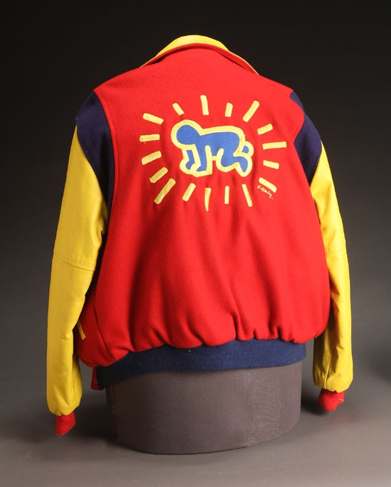 Keith Haring | Autographed Wool and Leather Varsity Jacket | MutualArt