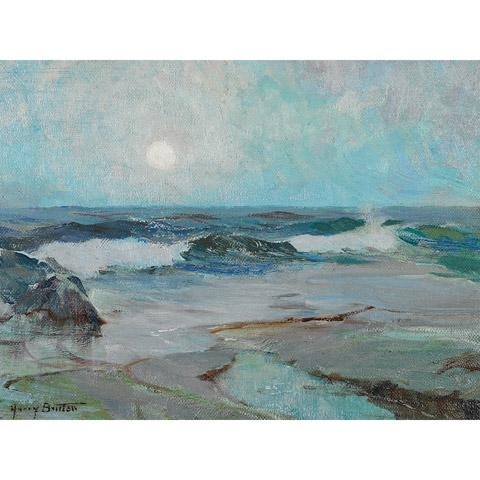 Harry Britton | Moonrise, Cornish Coast | MutualArt