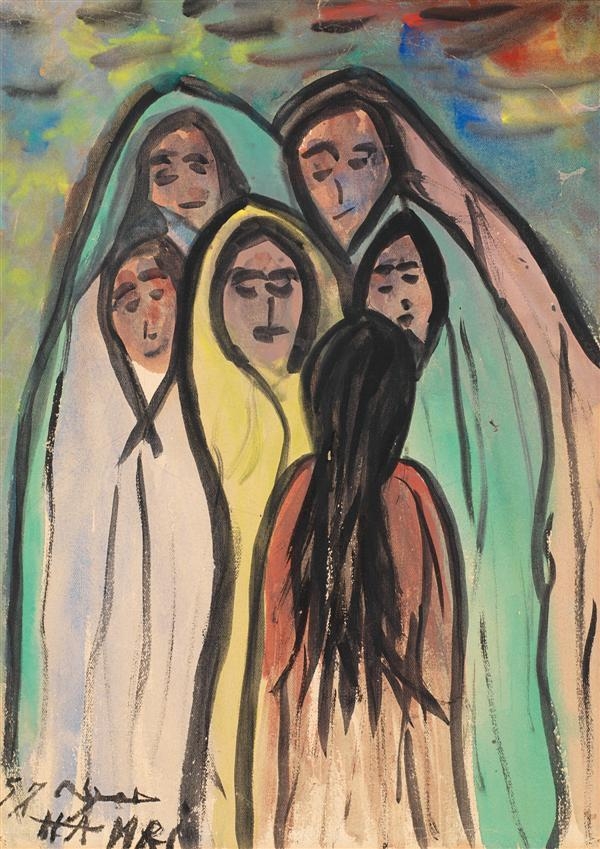 Mohamed Hamri | GROUPE DE FEMMES (1957) | MutualArt