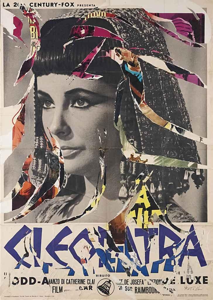 Mimmo Rotella | Cleopatra (1973) | MutualArt