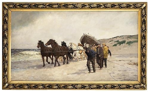 Elisabeth Sinding | Boat winding (1908) | MutualArt