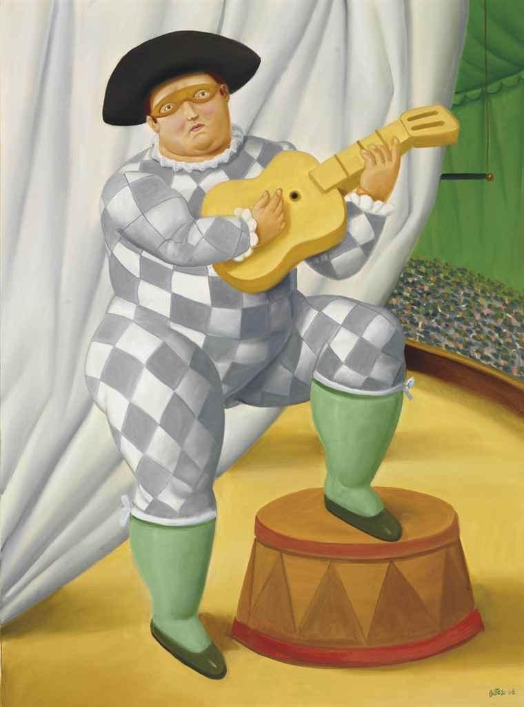 Fernando Botero | Circus Girl in Her Trailer (2008) | MutualArt