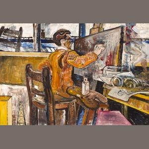 John Randall Bratby | STILL LIFE WITH ORANGES (1954) | MutualArt