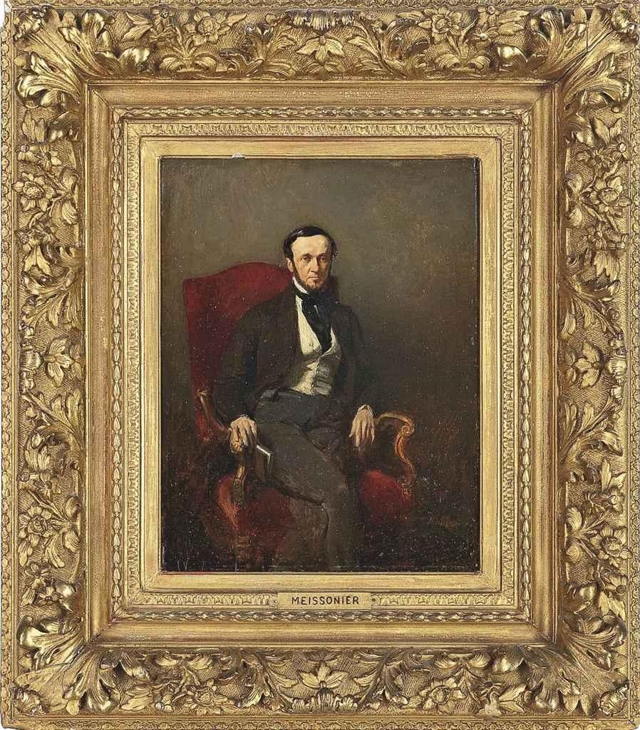 Jean-Louis-Ernest Meissonier | Portrait of a gentleman said to be the ...